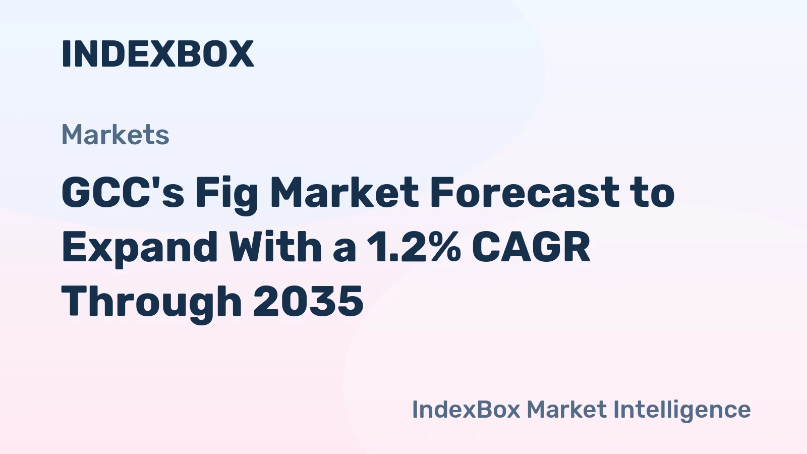 GCC's Fig Market Forecast to Expand With a 1.2% CAGR Through 2035