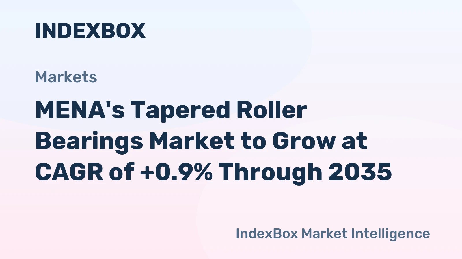 MENA's Tapered Roller Bearings Market to Grow at CAGR of +0.9% Through 2035