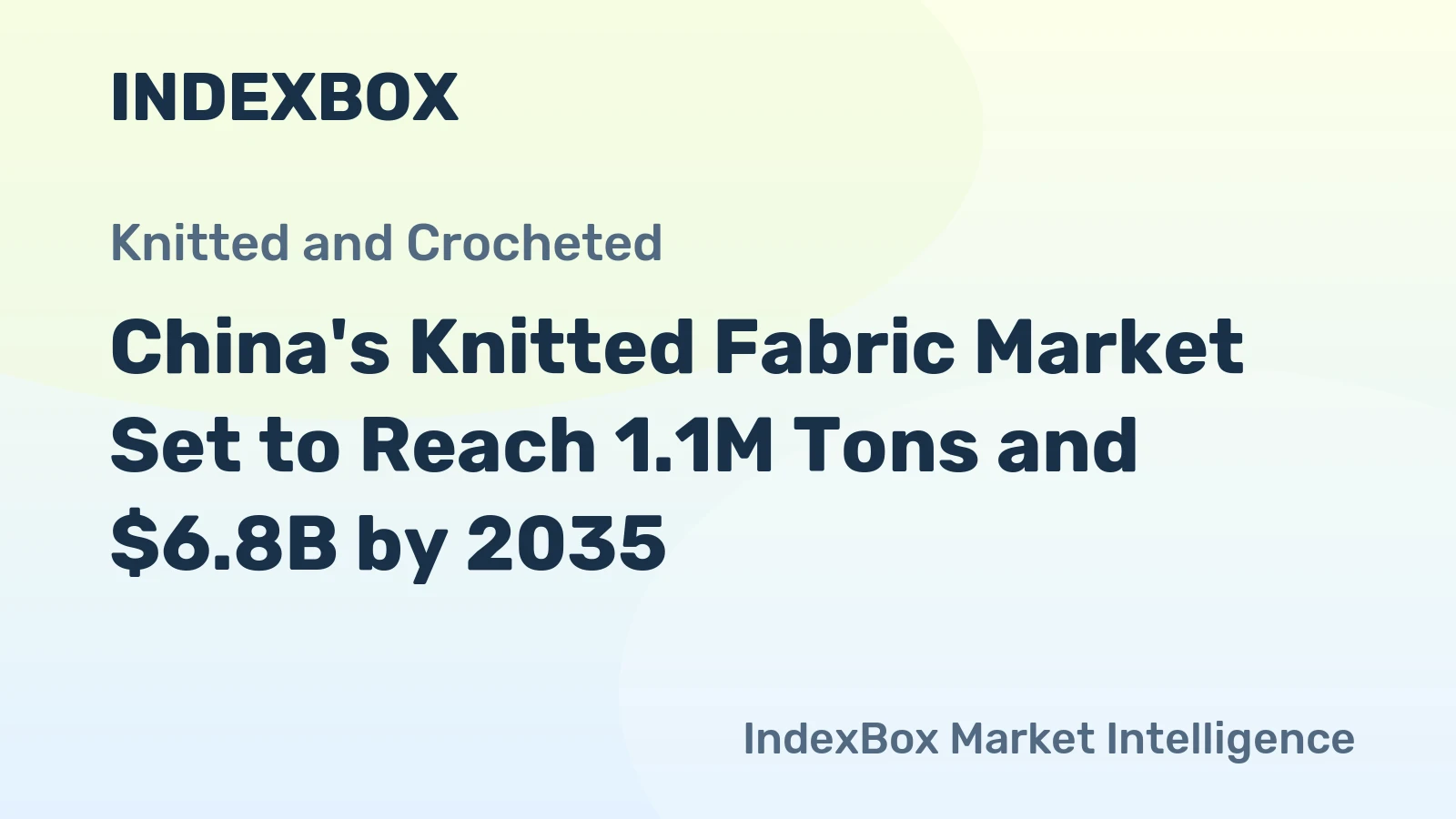China's Knitted Fabric Market Set to Reach 1.1M Tons and $6.8B by 2035