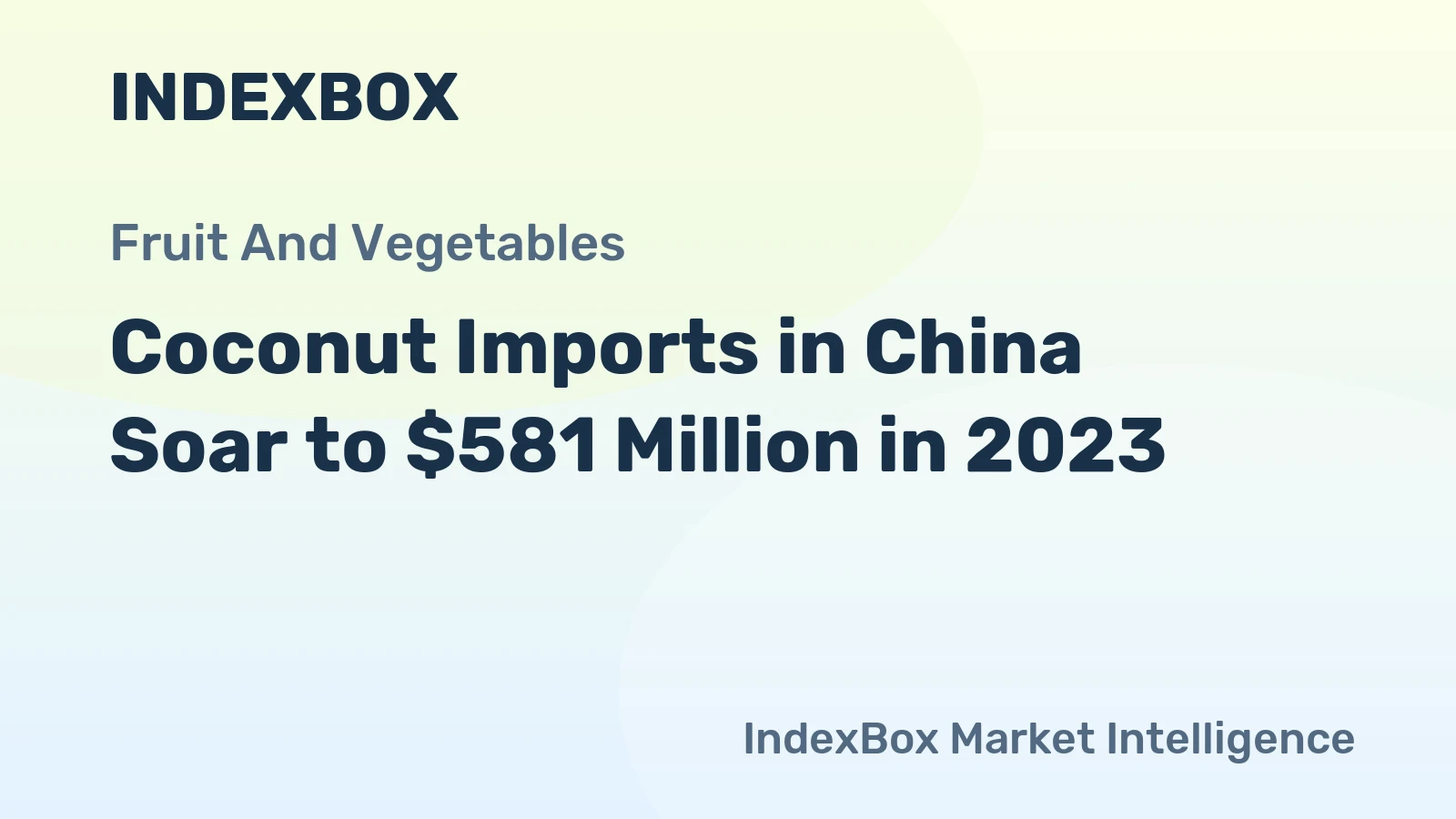 Coconut Imports in China Soar to $581 Million in 2023