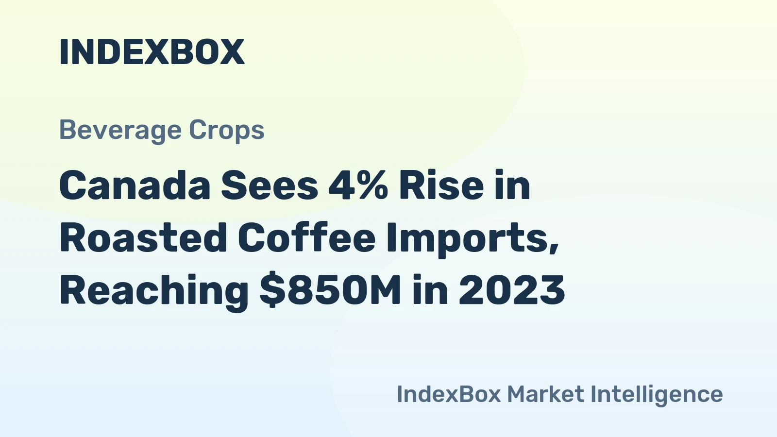 Canada Sees 4% Rise in Roasted Coffee Imports, Reaching $850M in 2023