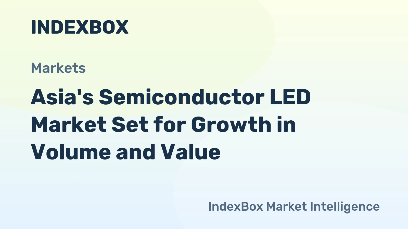 Asia's Semiconductor LED Market Set for Growth in Volume and Value
