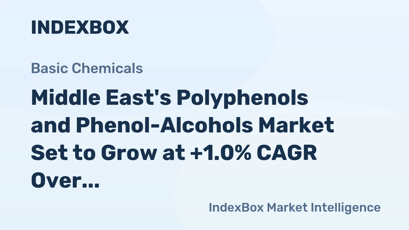 Middle East's Polyphenols and Phenol-Alcohols Market Set to Grow at +1.0% CAGR Over the Next Decade
