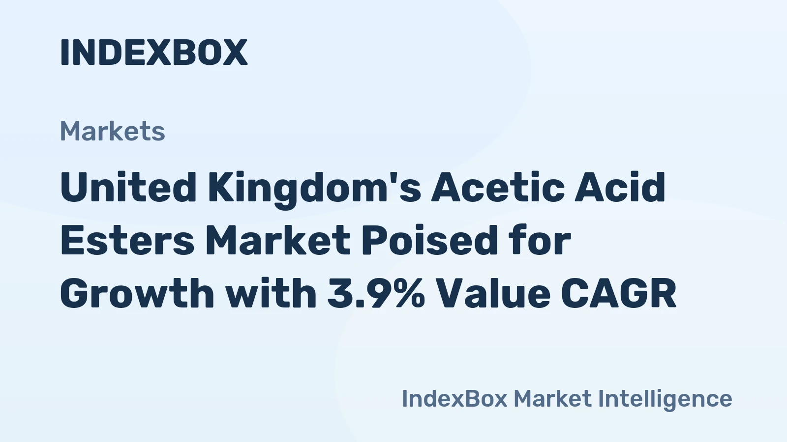 United Kingdom's Acetic Acid Esters Market Poised for Growth with 3.9% Value CAGR