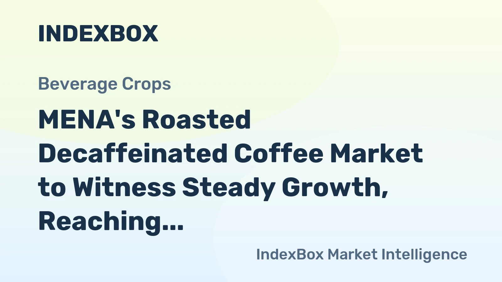 MENA's Roasted Decaffeinated Coffee Market to Witness Steady Growth, Reaching 19K Tons and $180M in Value by 2035