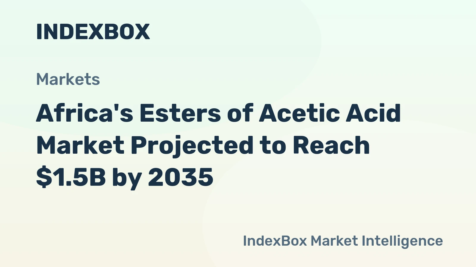 Africa's Esters of Acetic Acid Market Projected to Reach $1.5B by 2035