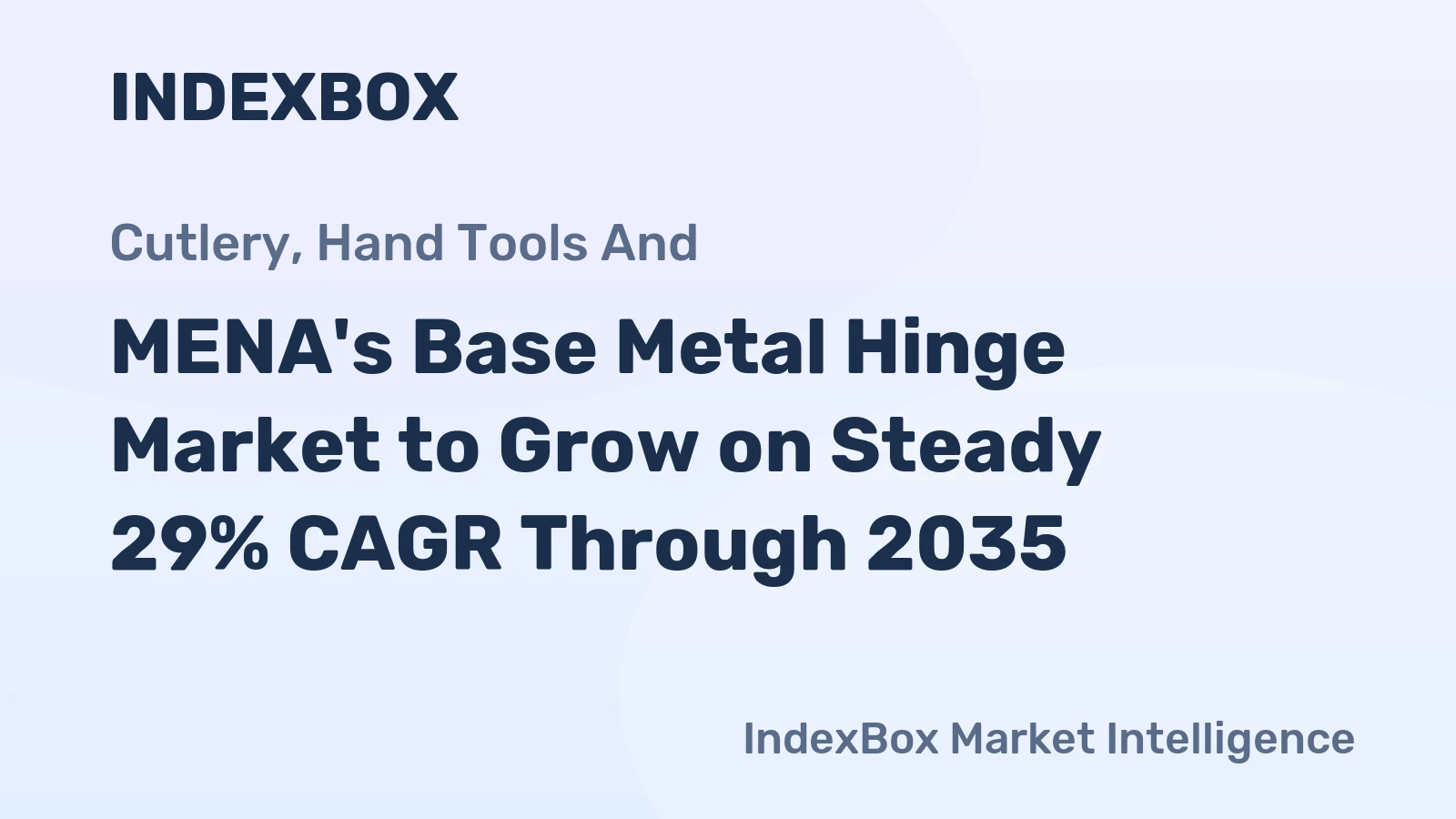 MENA's Base Metal Hinge Market to Grow on Steady 29% CAGR Through 2035
