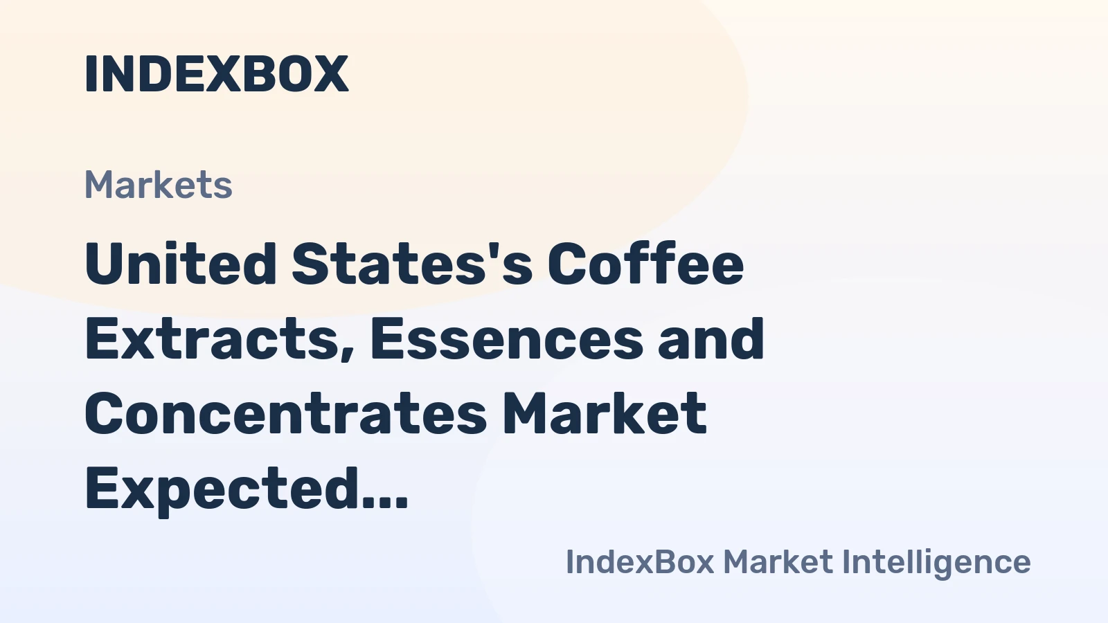 United States's Coffee Extracts, Essences and Concentrates Market Expected to Grow at +0.1% CAGR Through 2035
