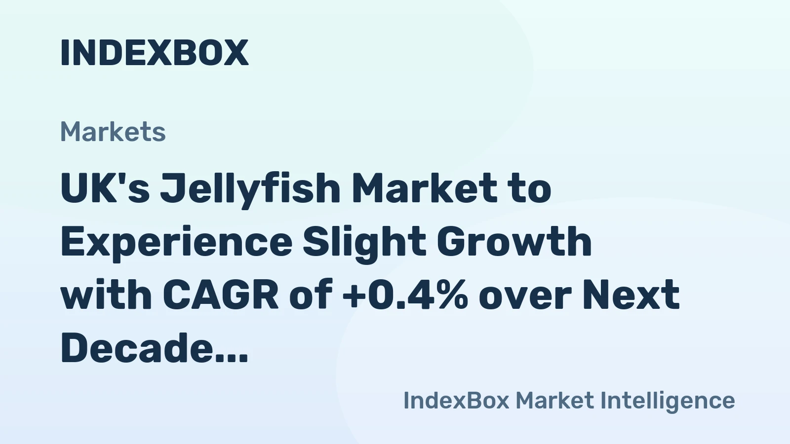 UK's Jellyfish Market to Experience Slight Growth with CAGR of +0.4% over Next Decade