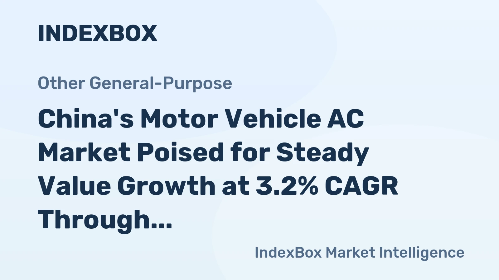 China's Motor Vehicle AC Market Poised for Steady Value Growth at 3.2% CAGR Through 2035
