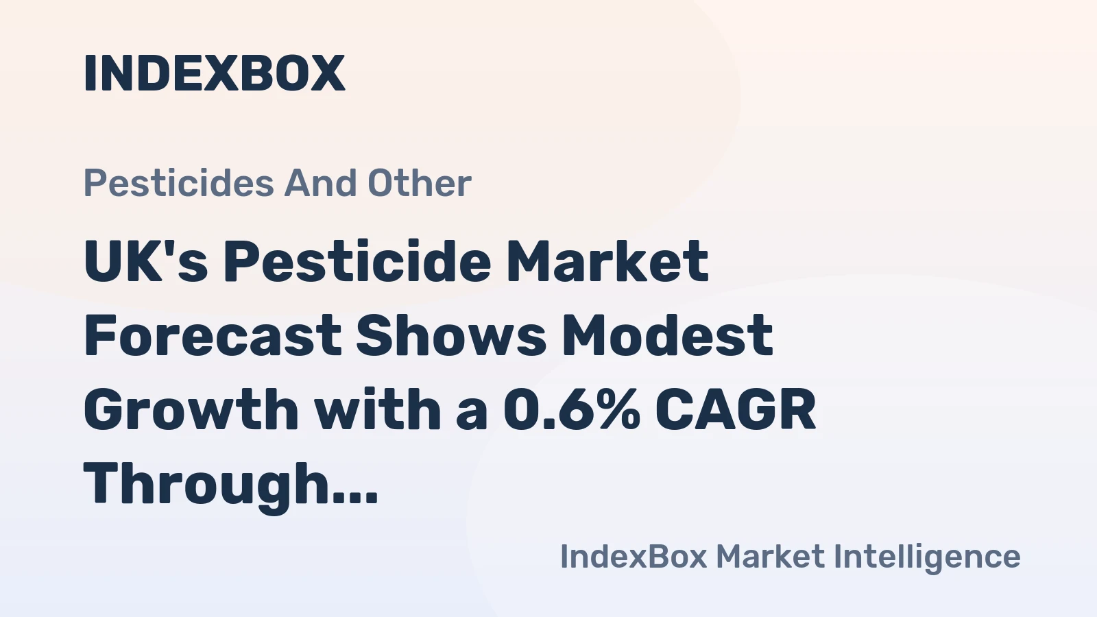 UK's Pesticide Market Forecast Shows Modest Growth with a 0.6% CAGR Through 2035