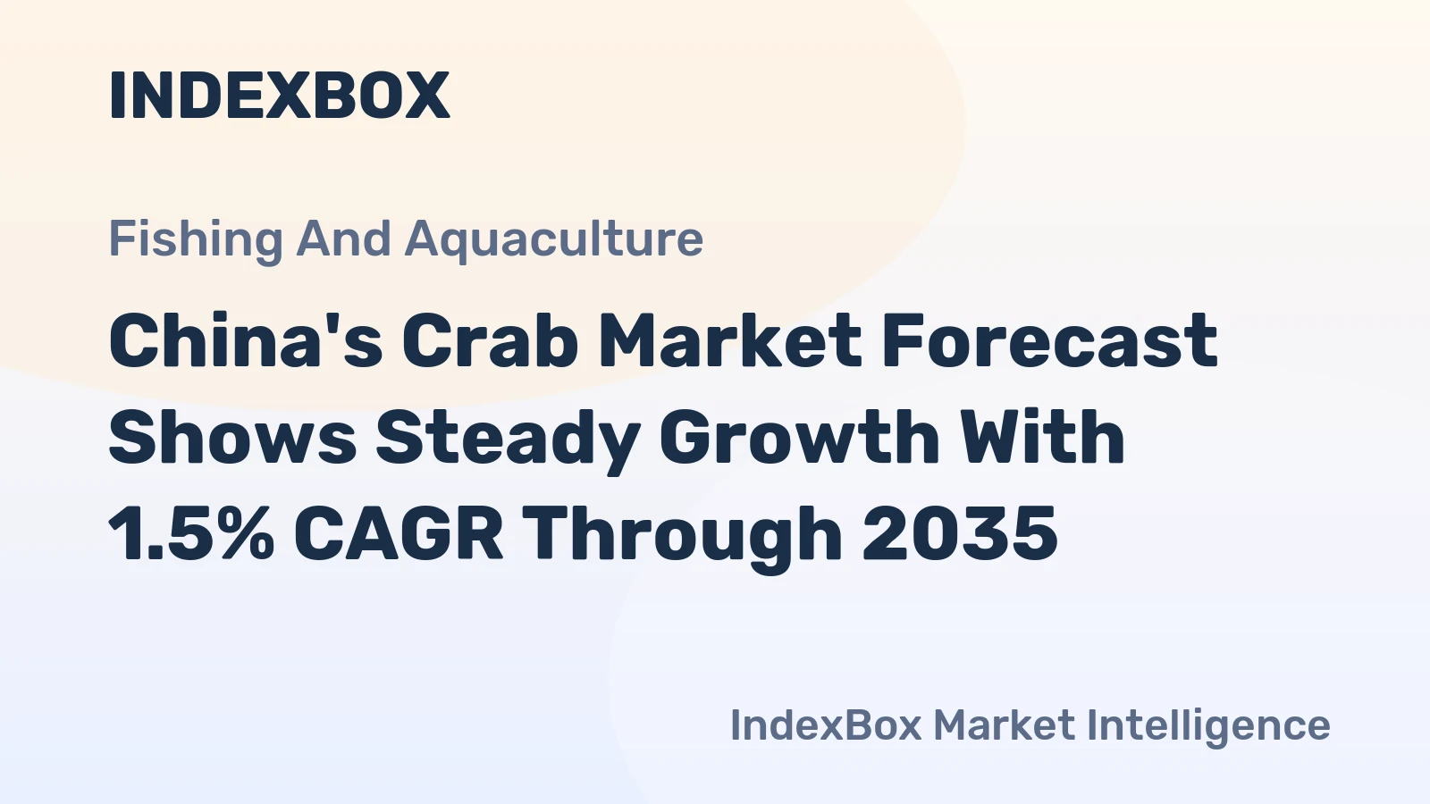 China's Crab Market Forecast Shows Steady Growth With 1.5% CAGR Through 2035