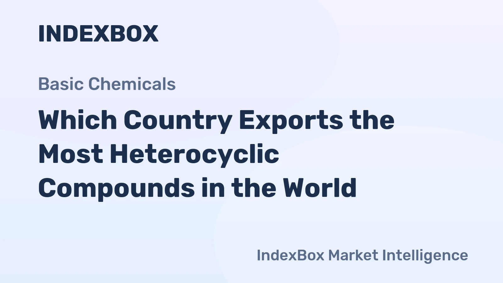 Which Country Exports the Most Heterocyclic Compounds in the World?