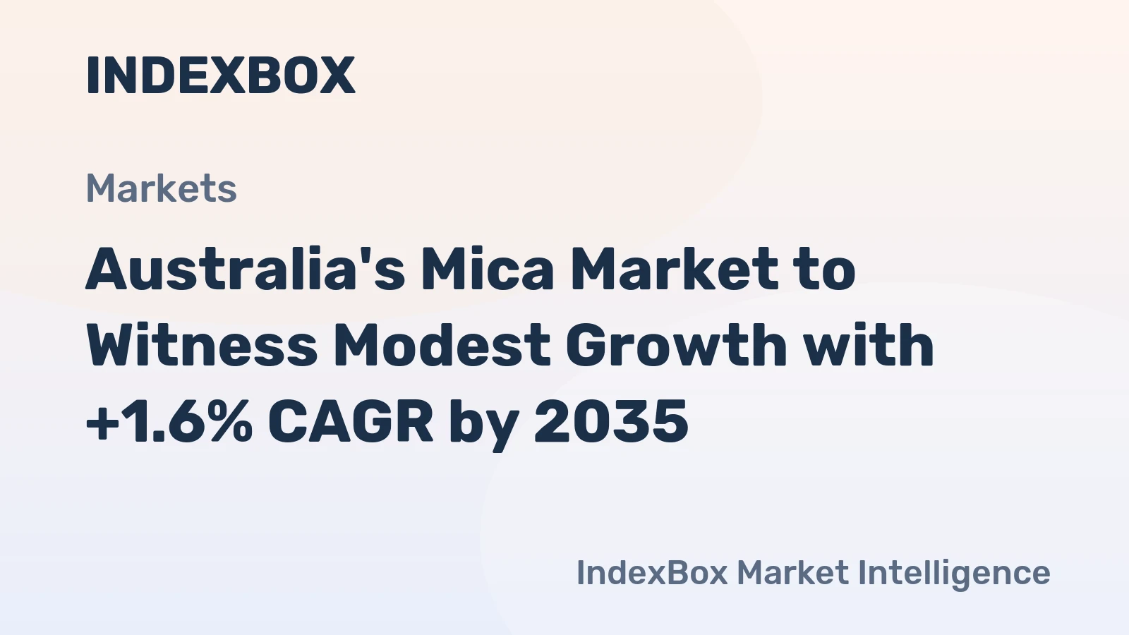 Australia's Mica Market to Witness Modest Growth with +1.6% CAGR by 2035