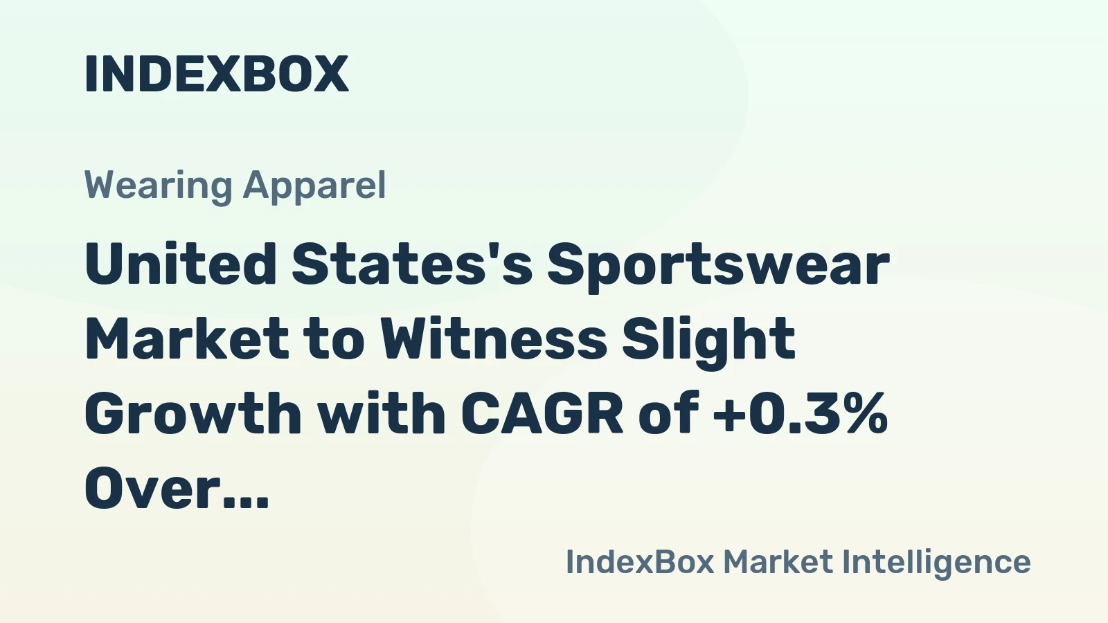 United States's Sportswear Market to Witness Slight Growth with CAGR of +0.3% Over Next Decade