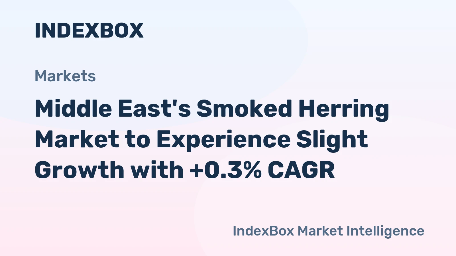 Middle East's Smoked Herring Market to Experience Slight Growth with +0.3% CAGR