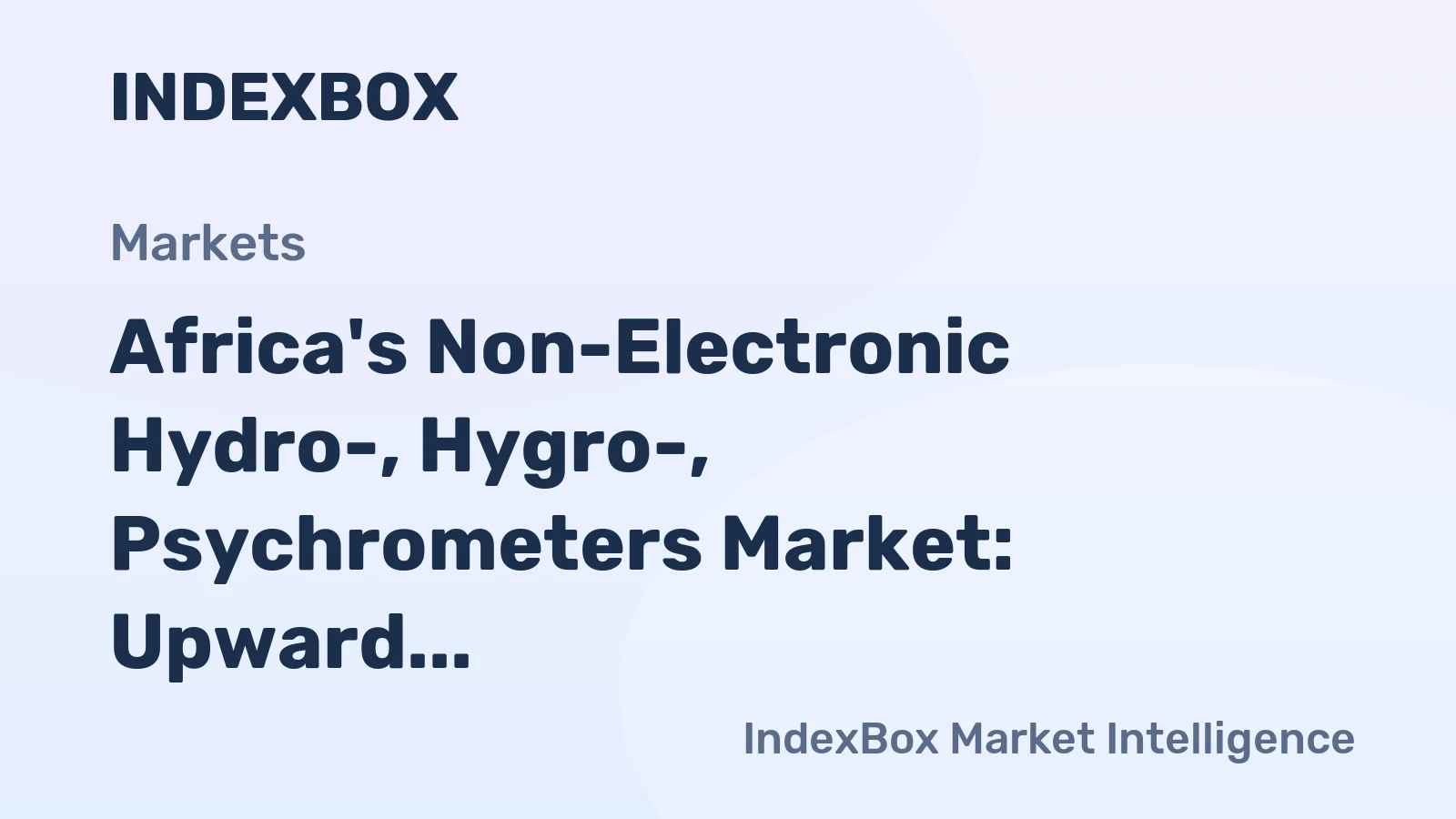 Africa's Non-Electronic Hydro-, Hygro-, Psychrometers Market: Upward Consumption Trend Expected with Market Volume Reaching 3M Units and Value Reaching $277M by 2035