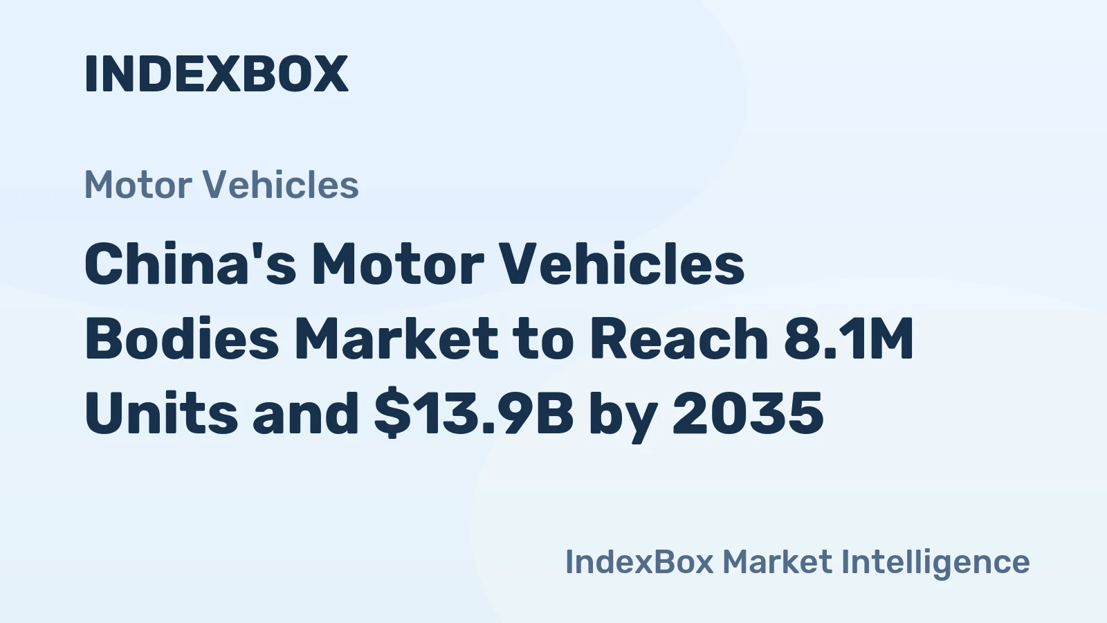 China's Motor Vehicles Bodies Market to Reach 8.1M Units and $13.9B by 2035