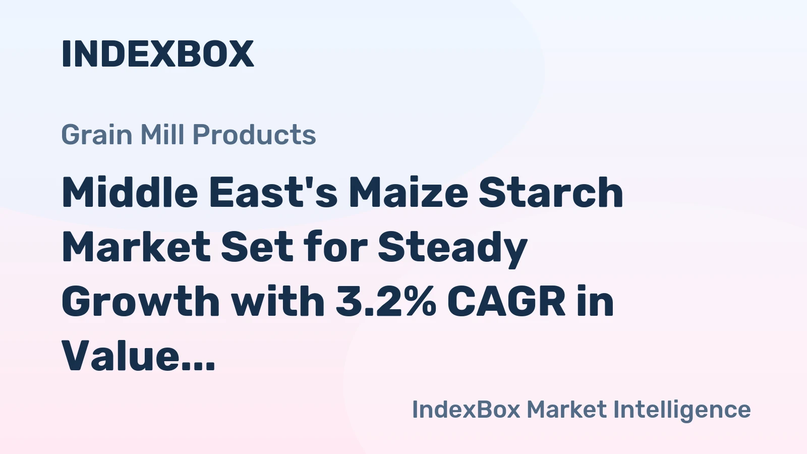 Middle East's Maize Starch Market Set for Steady Growth with 3.2% CAGR in Value Through 2035