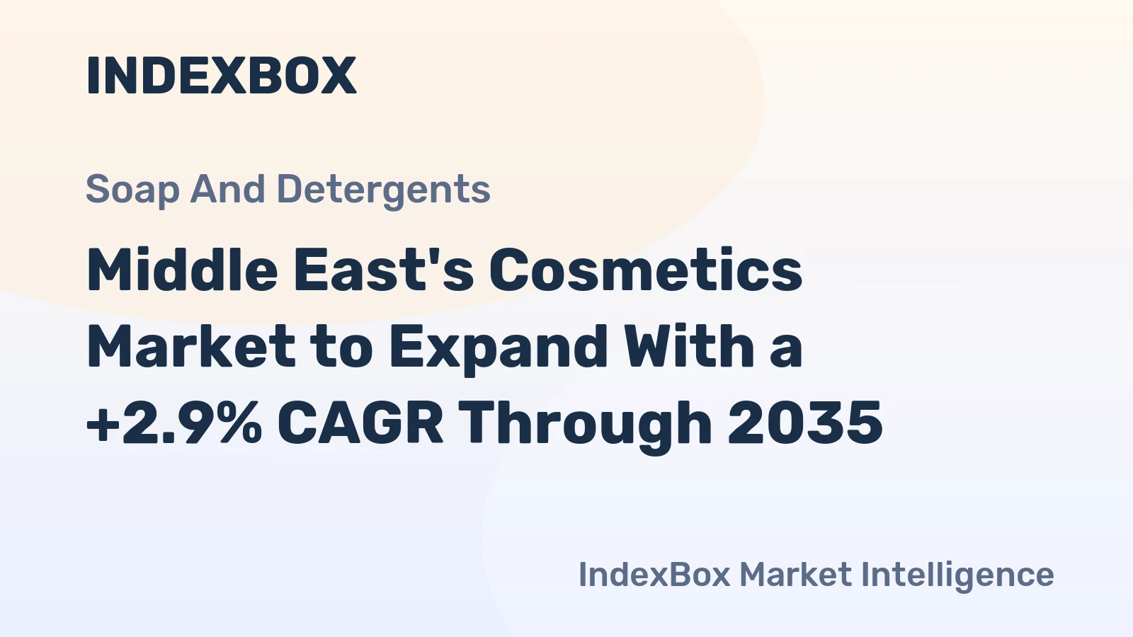 Middle East's Cosmetics Market to Expand With a +2.9% CAGR Through 2035