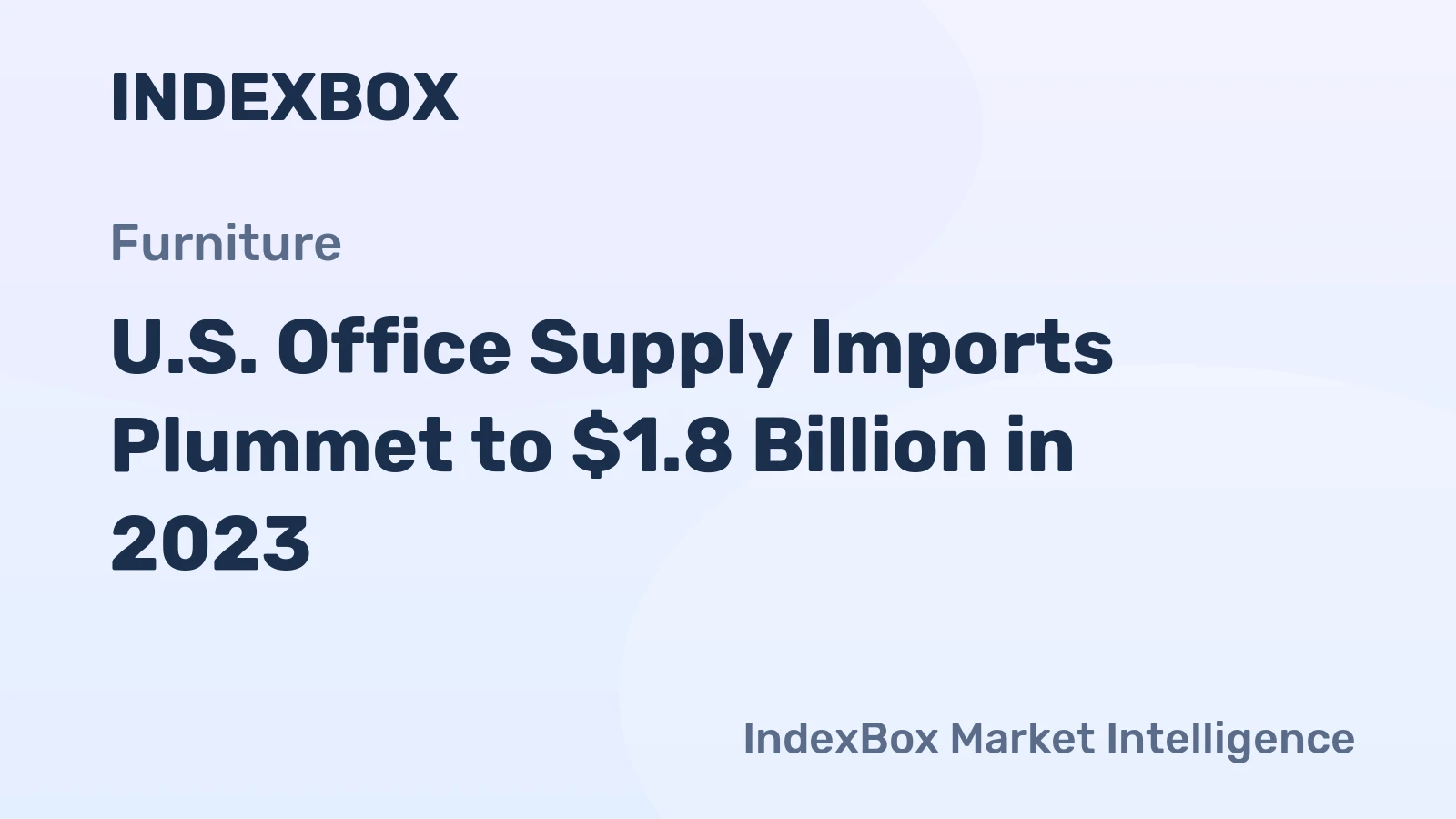U.S. Office Supply Imports Plummet to $1.8 Billion in 2023