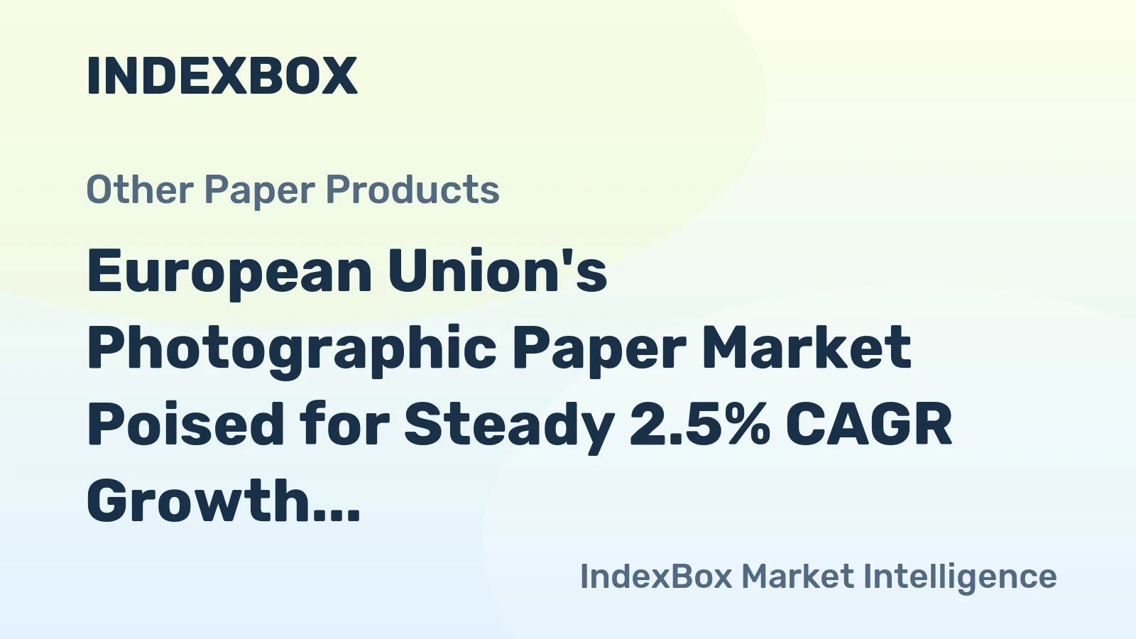 European Union's Photographic Paper Market Poised for Steady 2.5% CAGR Growth Through 2035