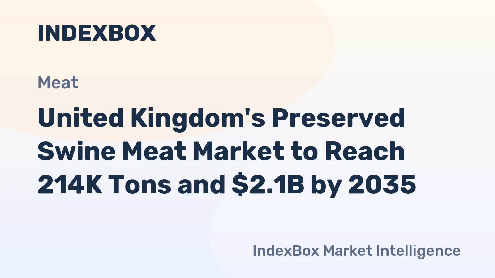 United Kingdom's Preserved Swine Meat Market to Reach 214K Tons and $2.1B by 2035