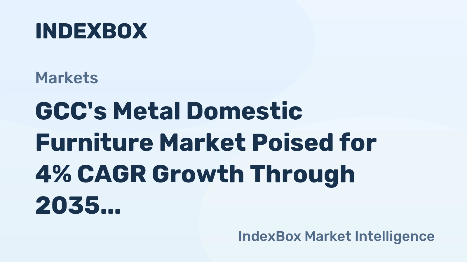GCC's Metal Domestic Furniture Market Poised for 4% CAGR Growth Through 2035