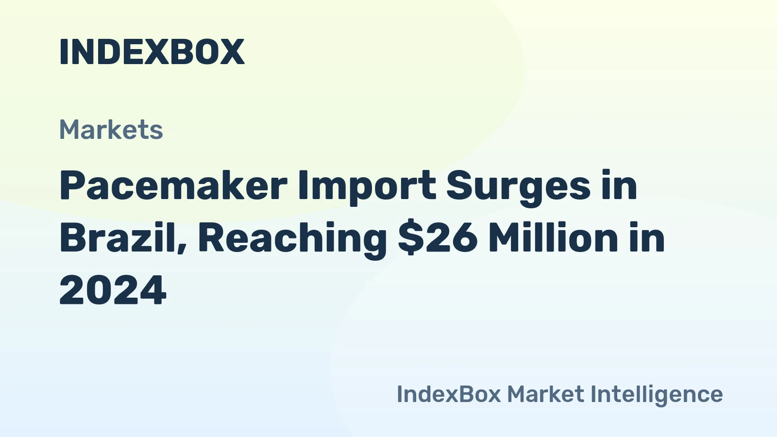 Pacemaker Import Surges in Brazil, Reaching $26 Million in 2024