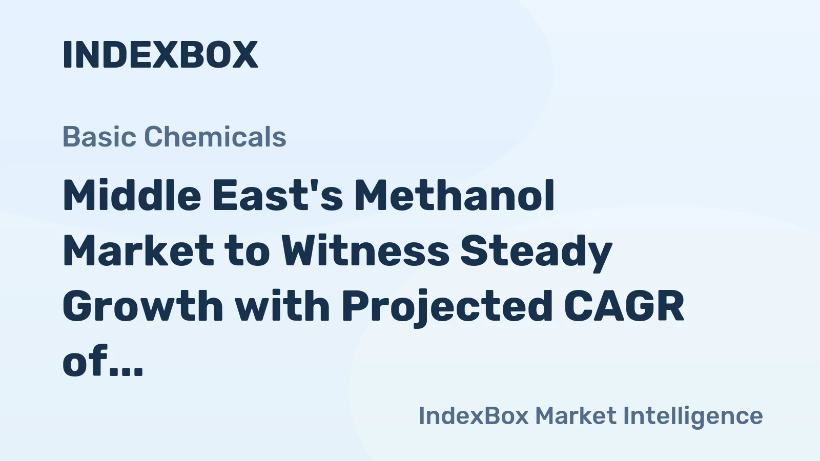 Middle East's Methanol Market to Witness Steady Growth with Projected CAGR of +1.8% by 2035