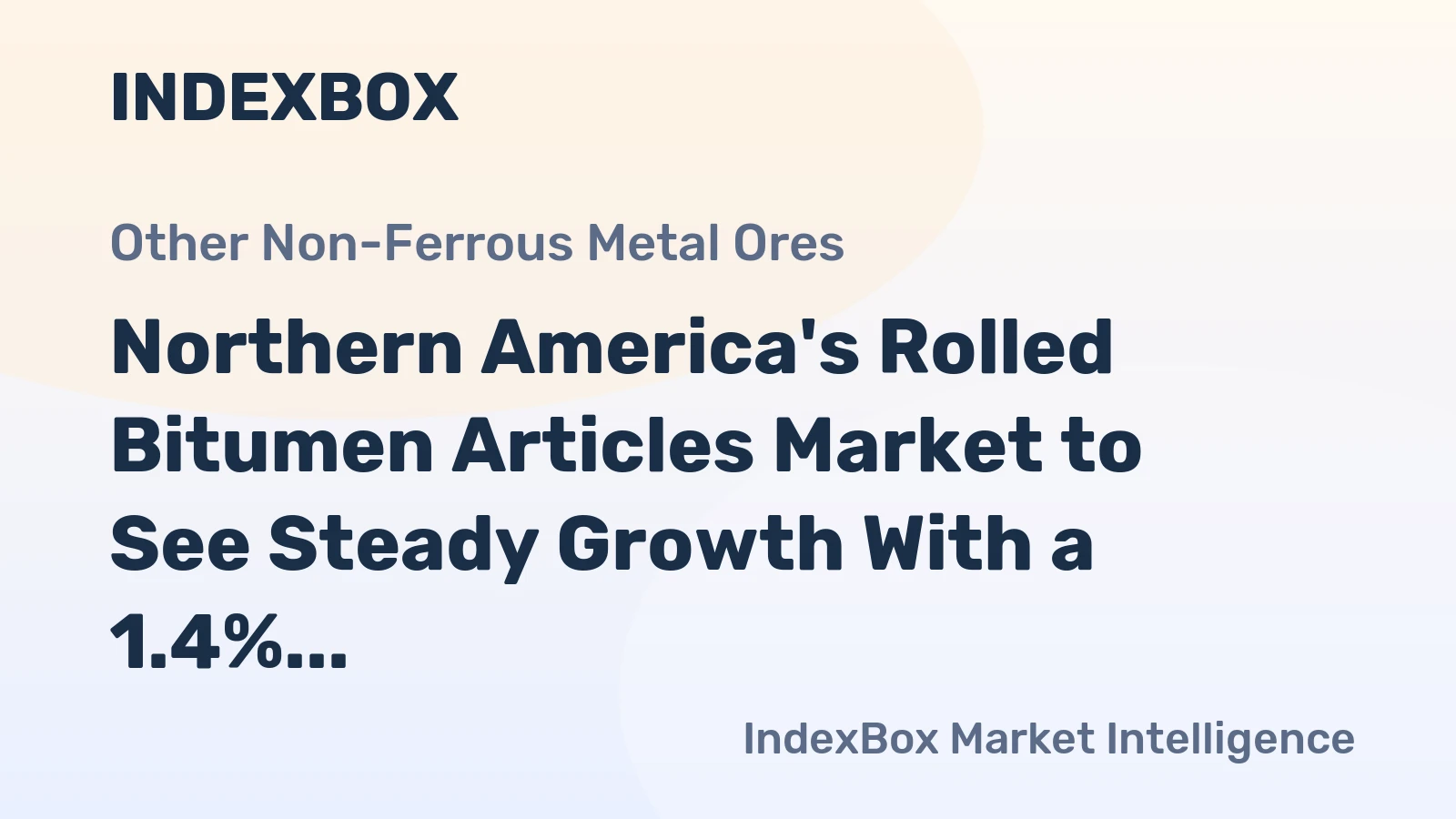 Northern America's Rolled Bitumen Articles Market to See Steady Growth With a 1.4% CAGR