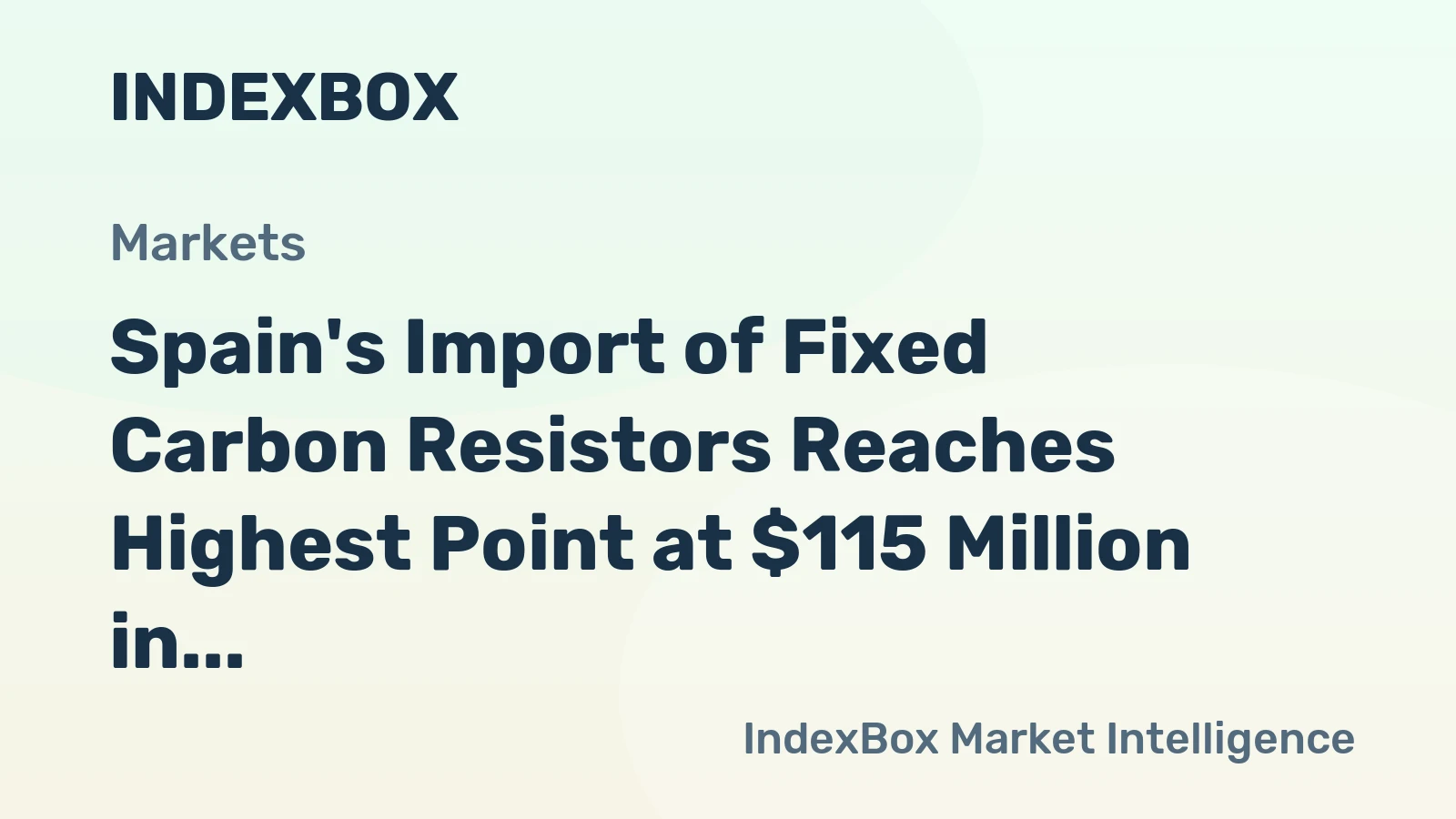 Spain's Import of Fixed Carbon Resistors Reaches Highest Point at $115 Million in 2023