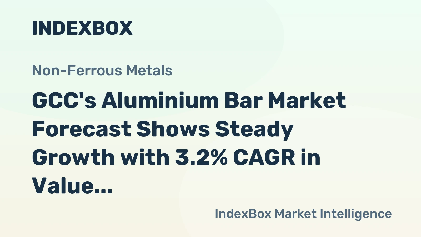 GCC's Aluminium Bar Market Forecast Shows Steady Growth with 3.2% CAGR in Value Terms