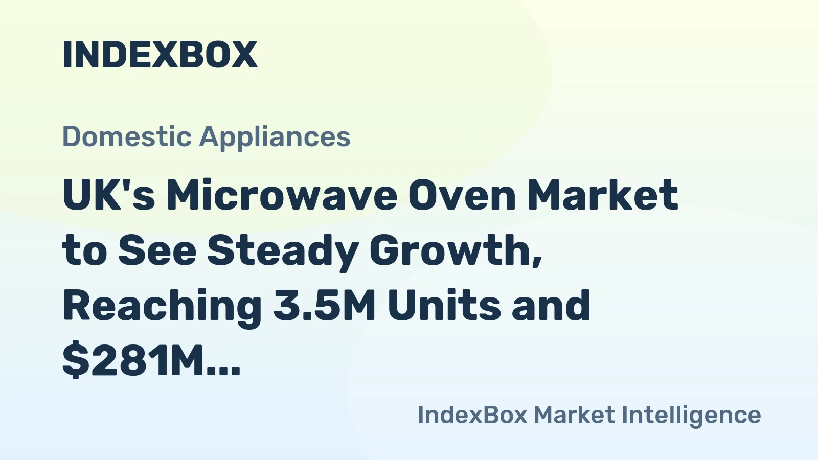 UK's Microwave Oven Market to See Steady Growth, Reaching 3.5M Units and $281M in Value by 2035