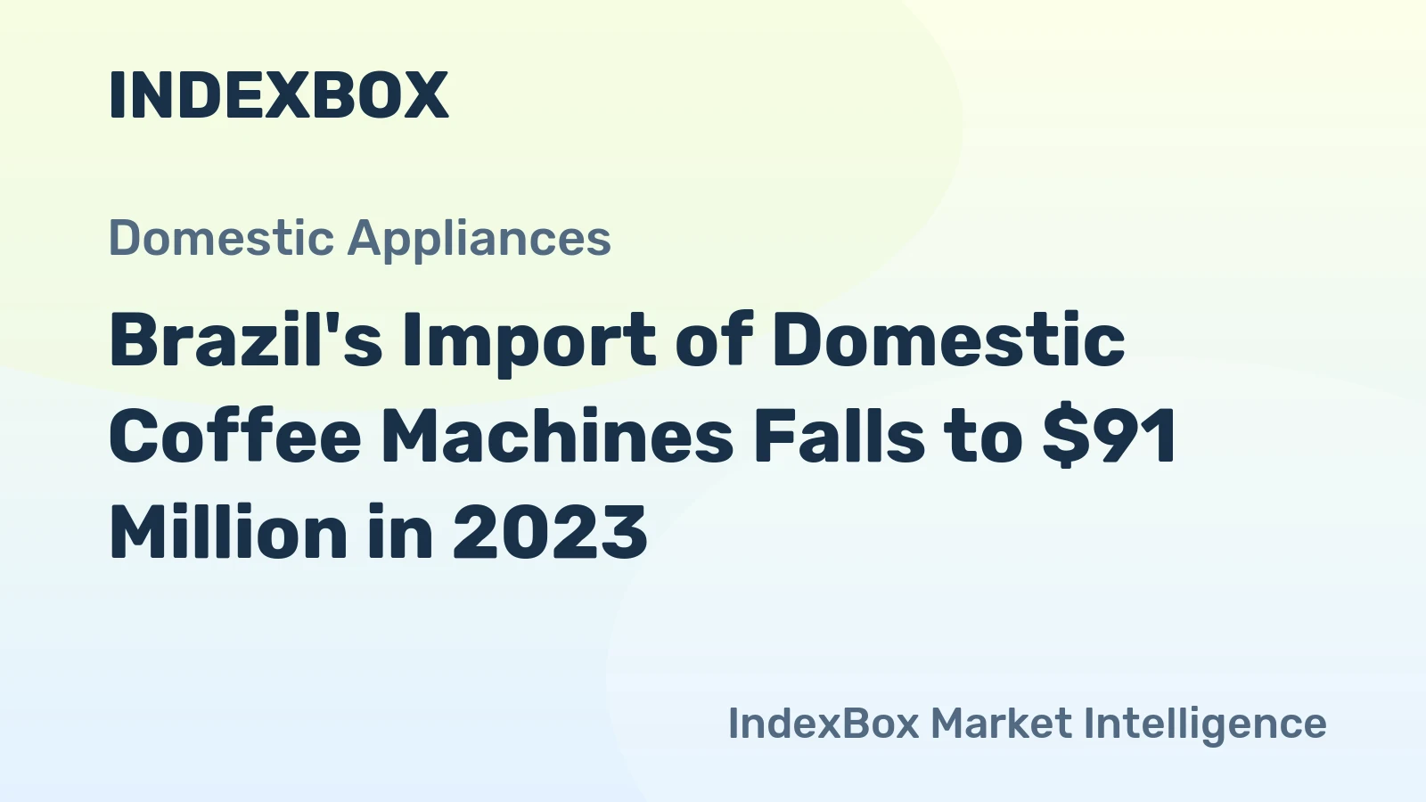 Brazil's Import of Domestic Coffee Machines Falls to $91 Million in 2023