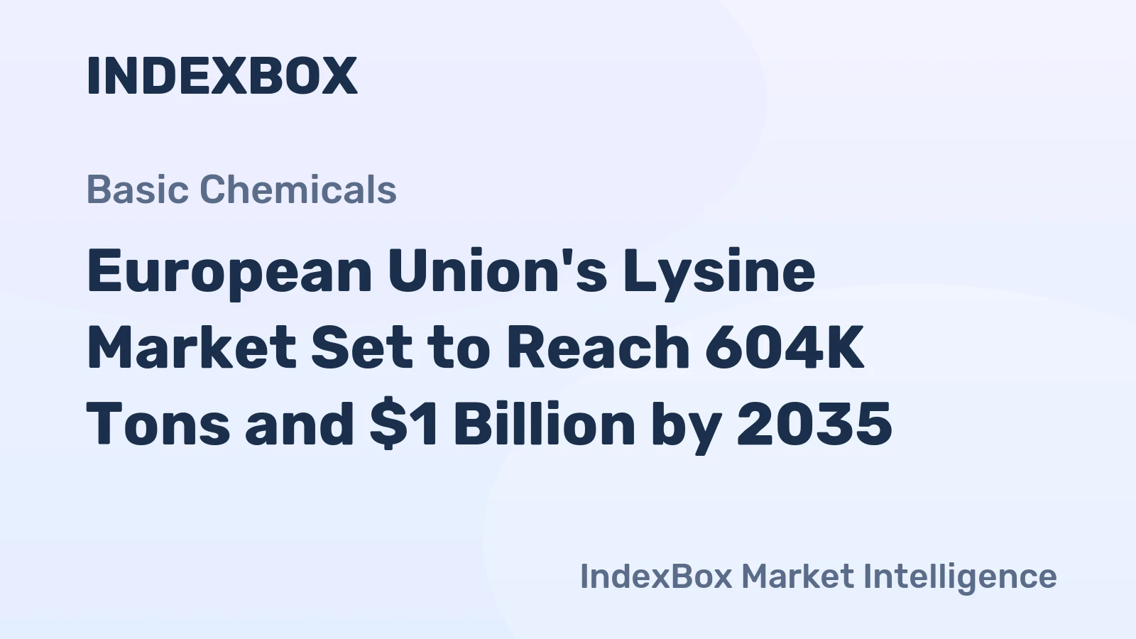 European Union's Lysine Market Set to Reach 604K Tons and $1 Billion by 2035