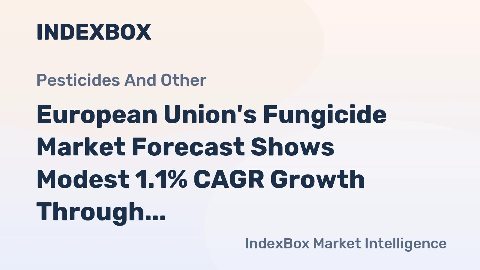 European Union's Fungicide Market Forecast Shows Modest 1.1% CAGR Growth Through 2035