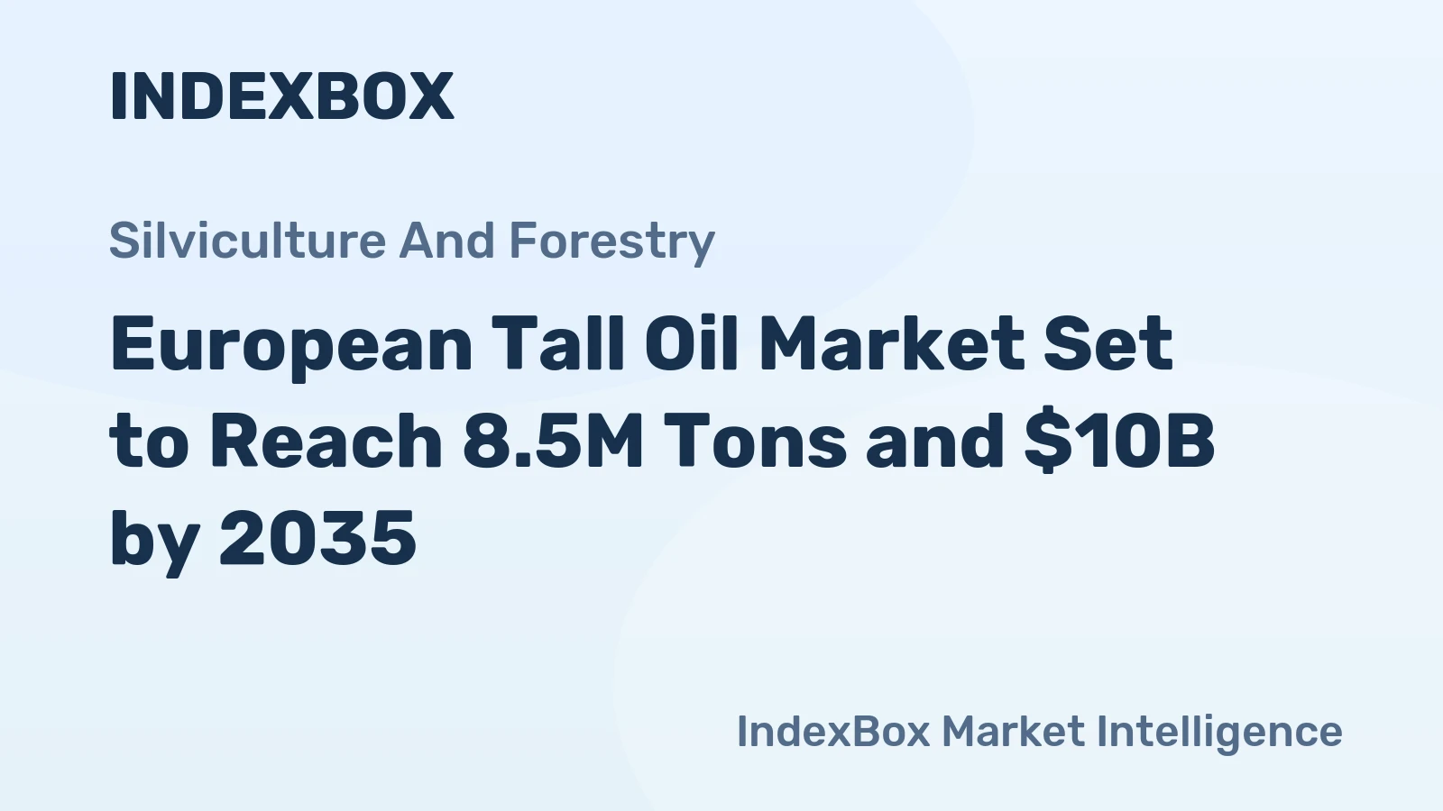 European Tall Oil Market Set to Reach 8.5M Tons and $10B by 2035