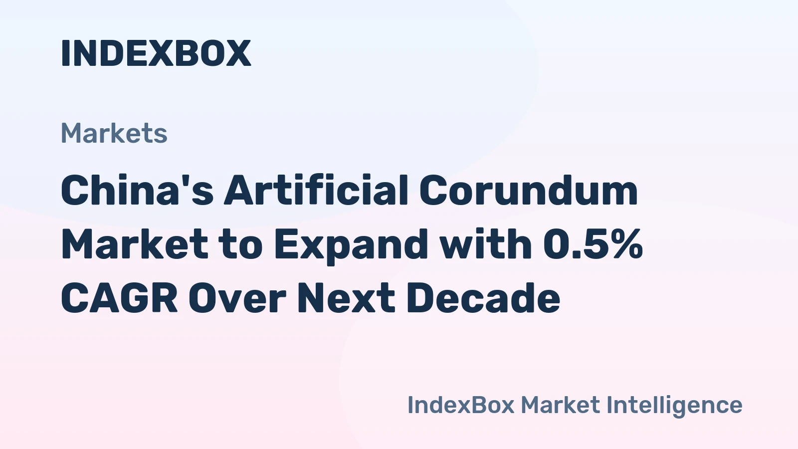 China's Artificial Corundum Market to Expand with 0.5% CAGR Over Next Decade