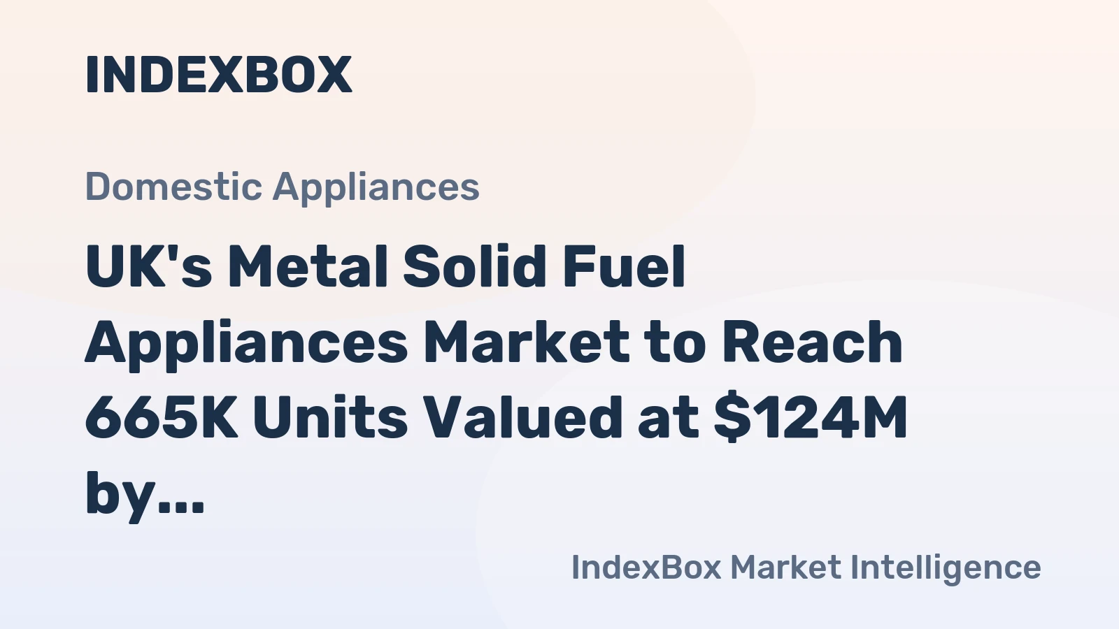 UK's Metal Solid Fuel Appliances Market to Reach 665K Units Valued at $124M by 2035