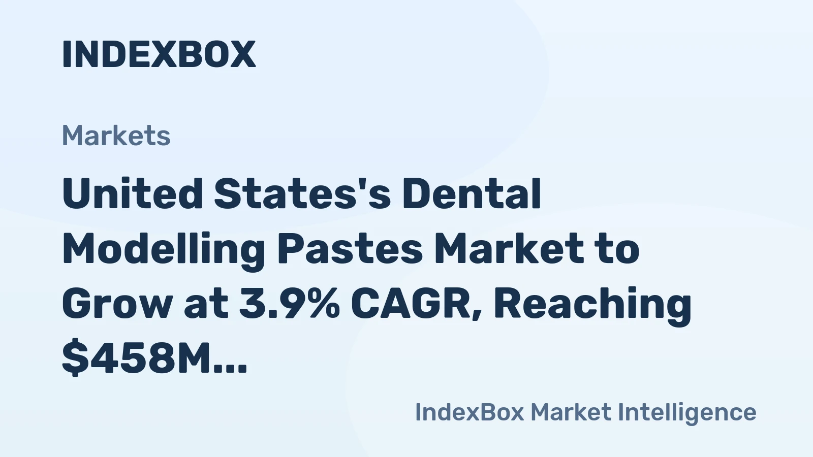 United States's Dental Modelling Pastes Market to Grow at 3.9% CAGR, Reaching $458M by 2035