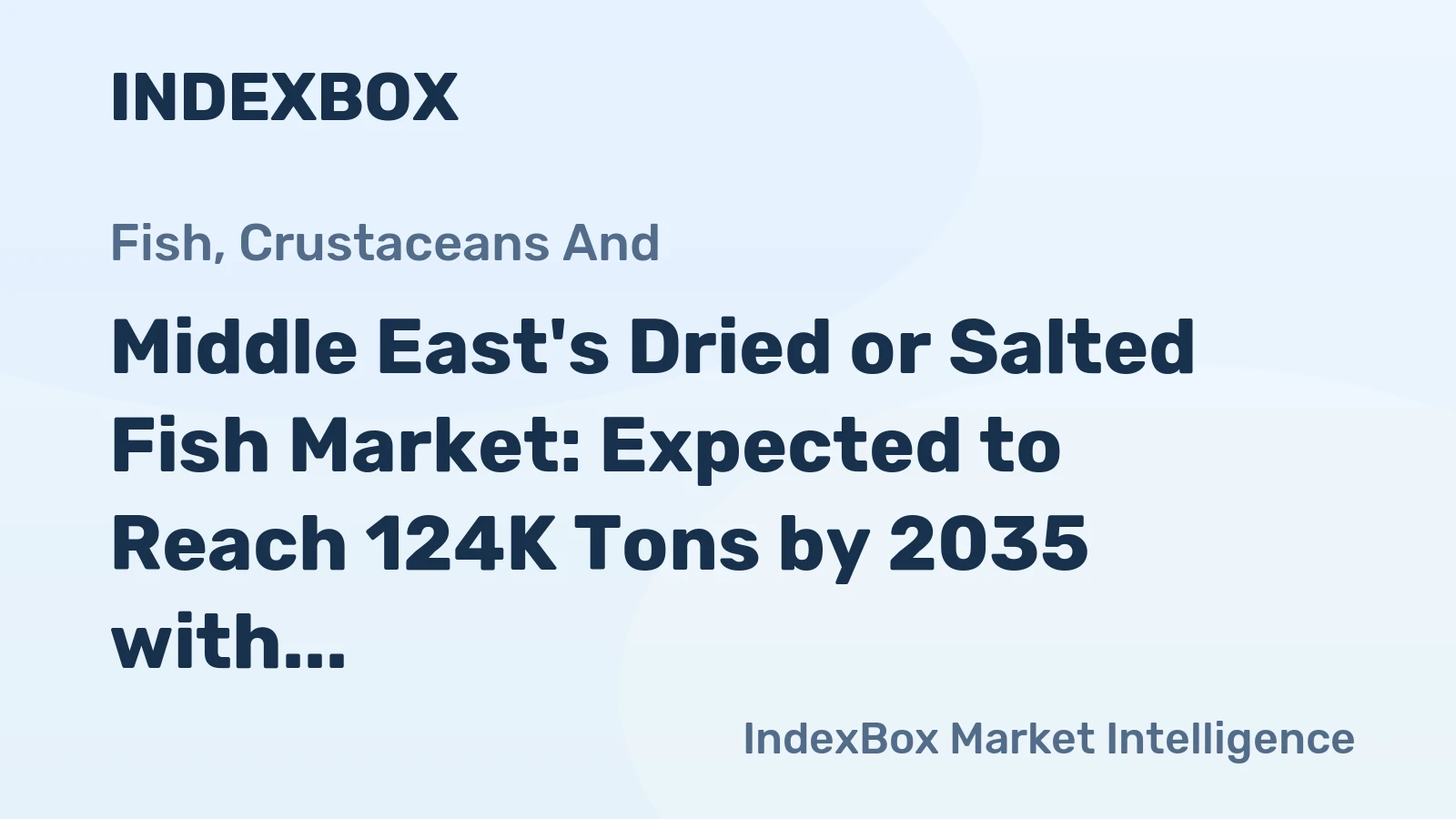 Middle East's Dried or Salted Fish Market: Expected to Reach 124K Tons by 2035 with a Value of $493M
