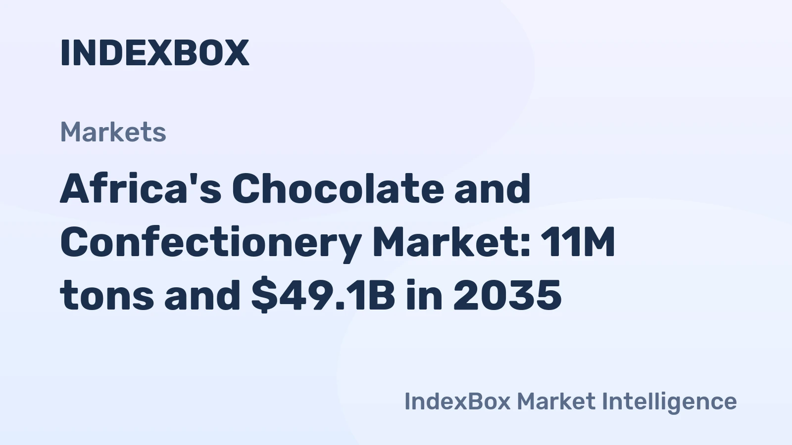 Africa's Chocolate and Confectionery Market: 11M tons and $49.1B in 2035