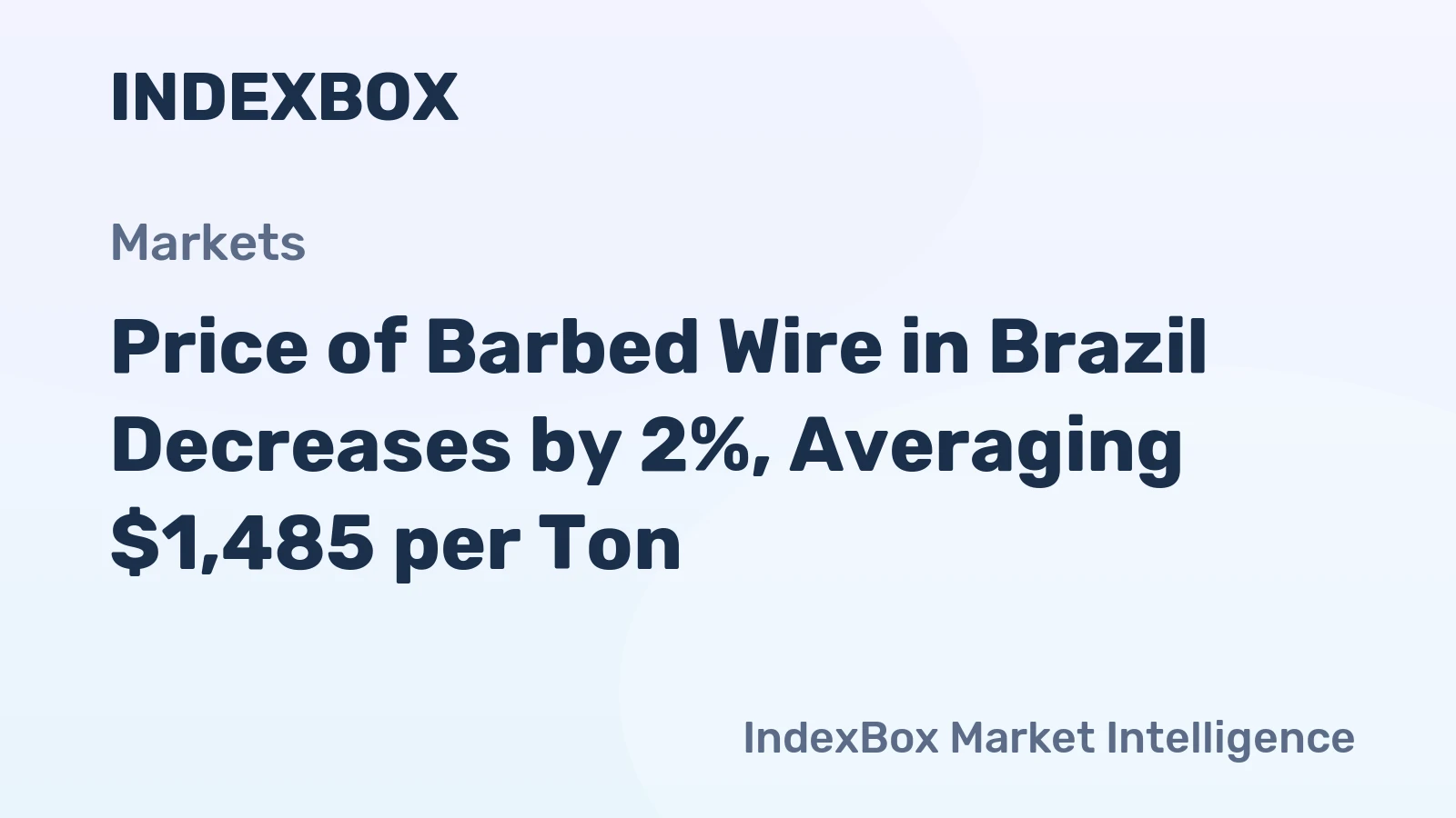 Price of Barbed Wire in Brazil Decreases by 2%, Averaging $1,485 per Ton