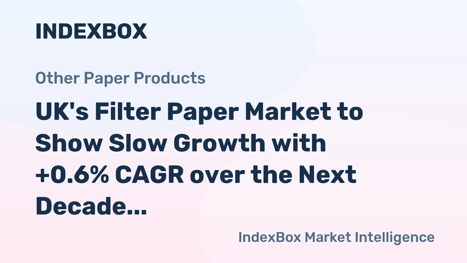 UK's Filter Paper Market to Show Slow Growth with +0.6% CAGR over the Next Decade