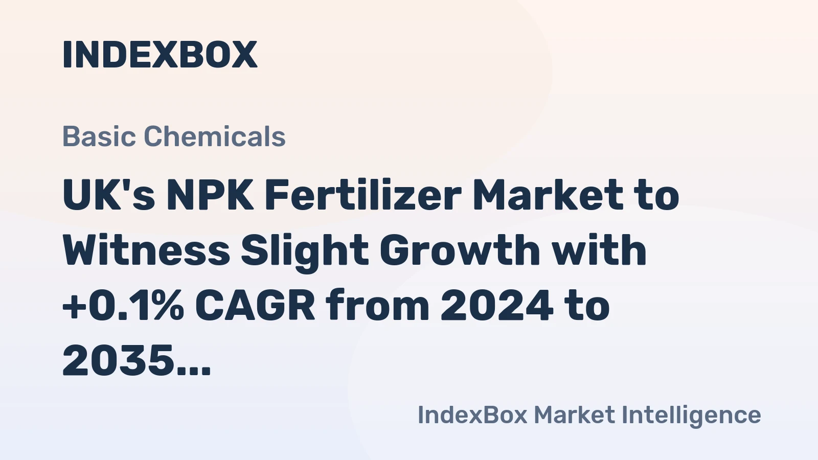 UK's NPK Fertilizer Market to Witness Slight Growth with +0.1% CAGR from 2024 to 2035