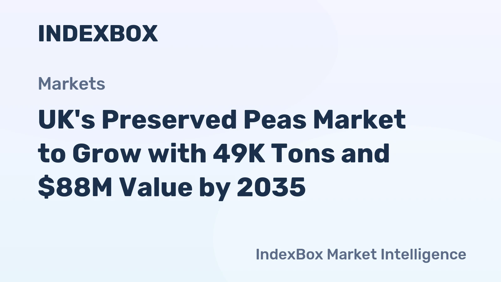 UK's Preserved Peas Market to Grow with 49K Tons and $88M Value by 2035
