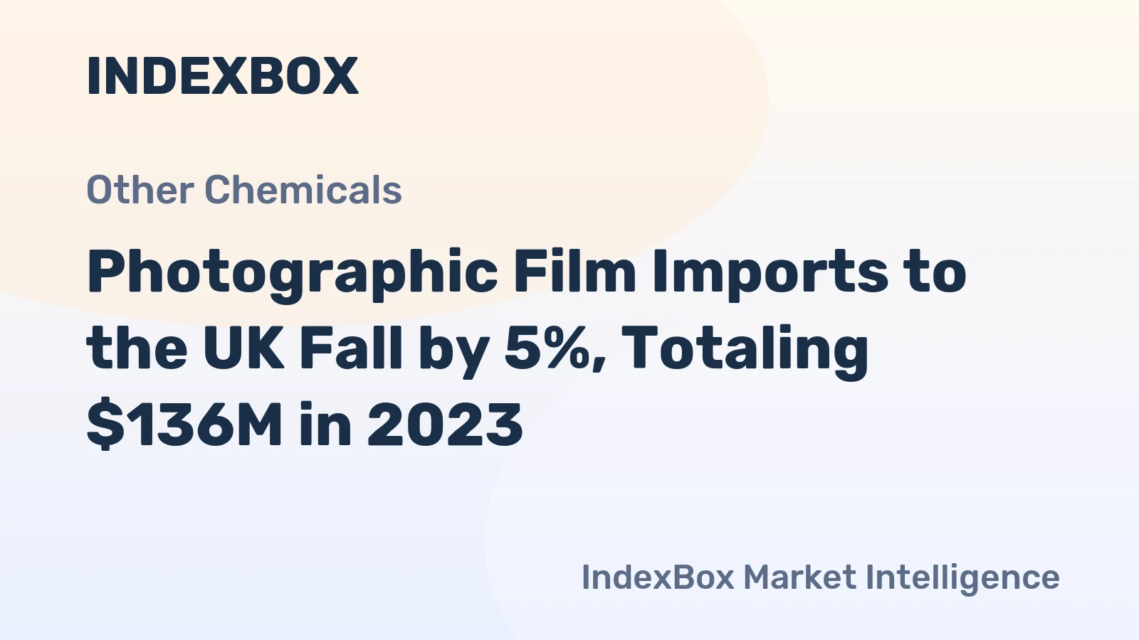 Photographic Film Imports to the UK Fall by 5%, Totaling $136M in 2023