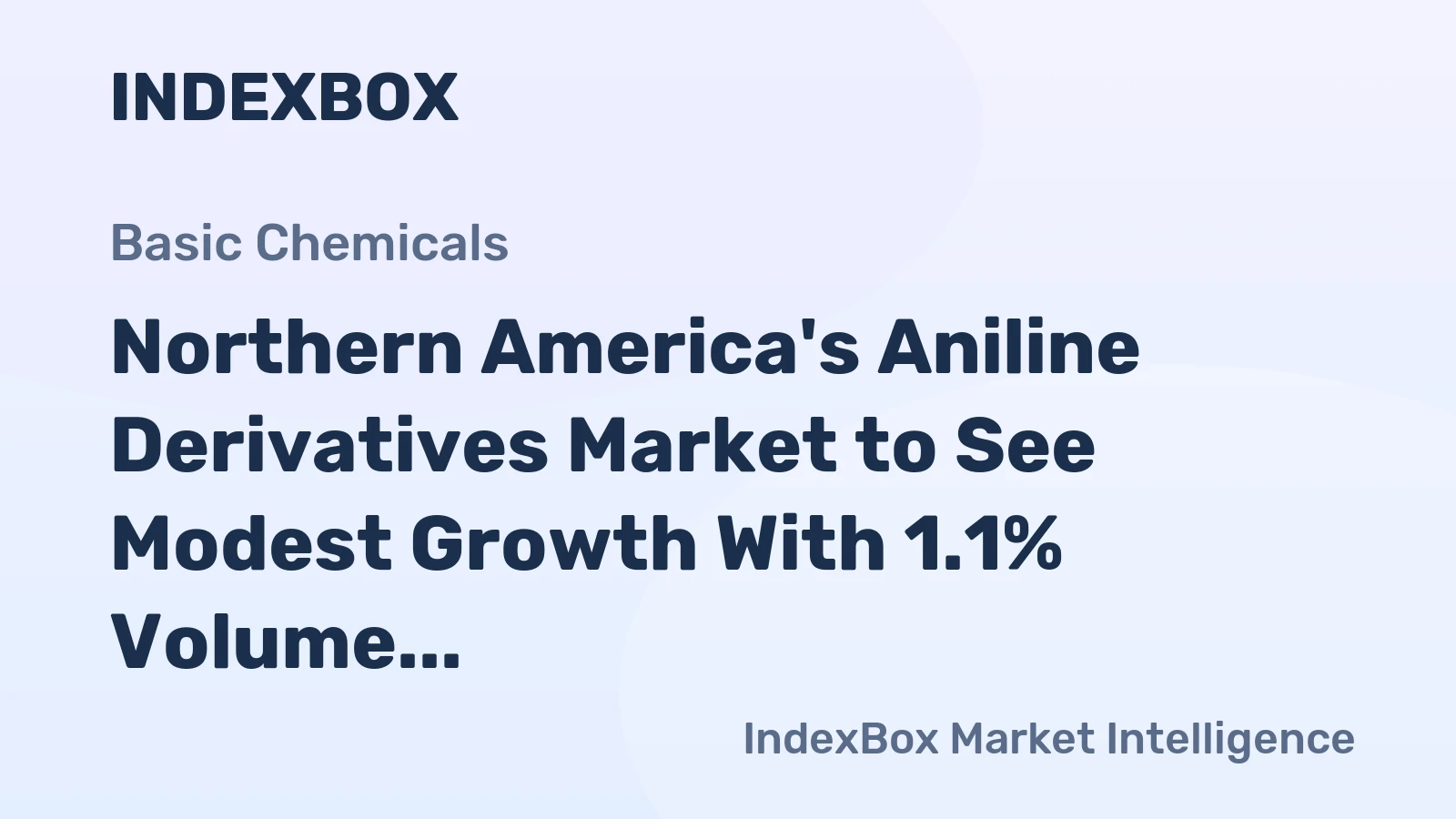 Northern America's Aniline Derivatives Market to See Modest Growth With 1.1% Volume CAGR Through 2035