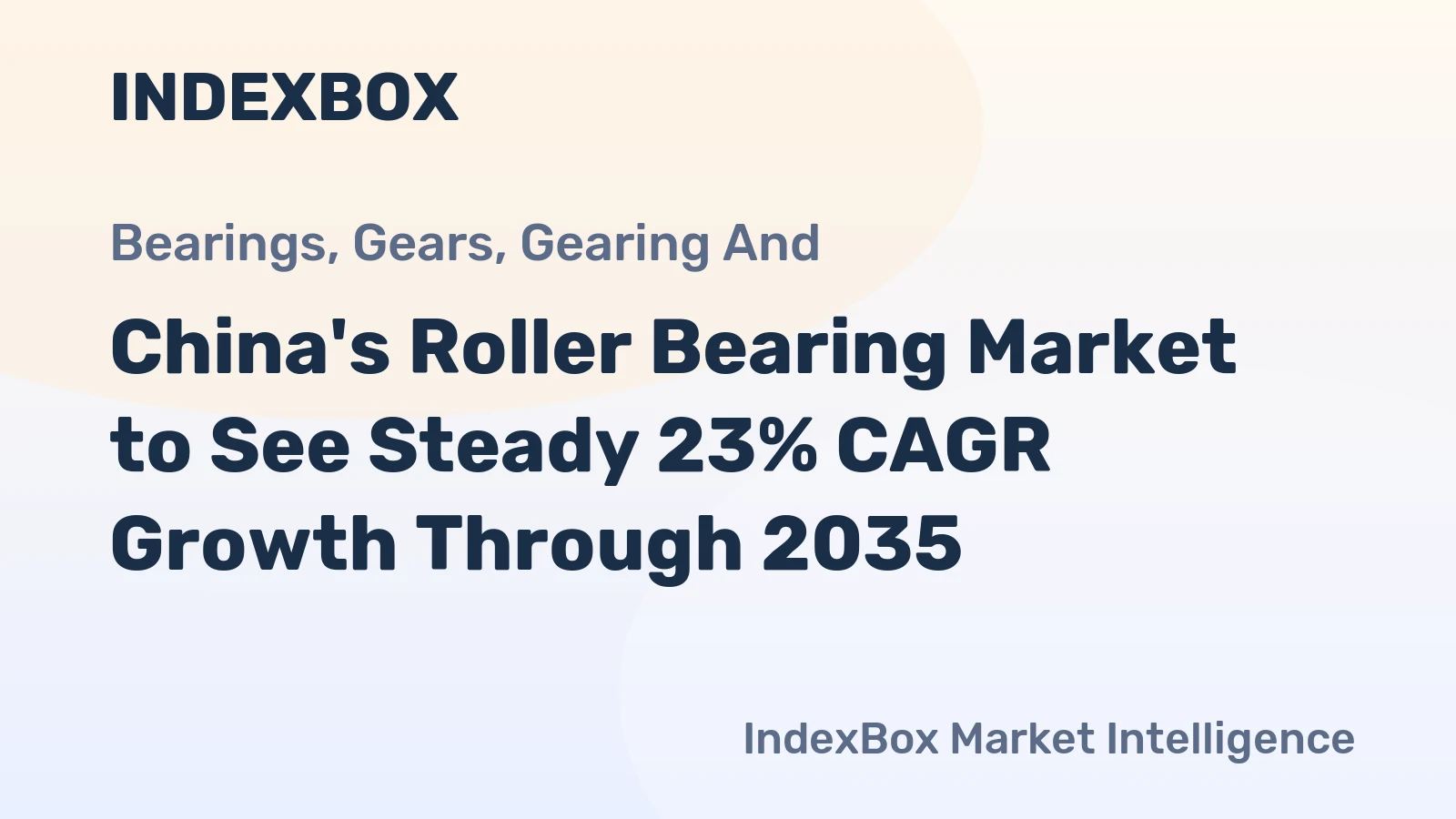 China's Roller Bearing Market to See Steady 23% CAGR Growth Through 2035